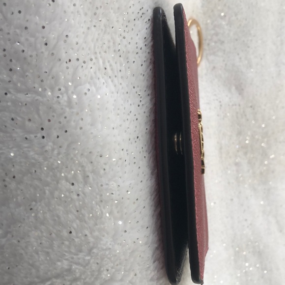 Coach | Bags | Nwt Coach Metallic Bifold Id Wallet Keychain Pink | Poshmark